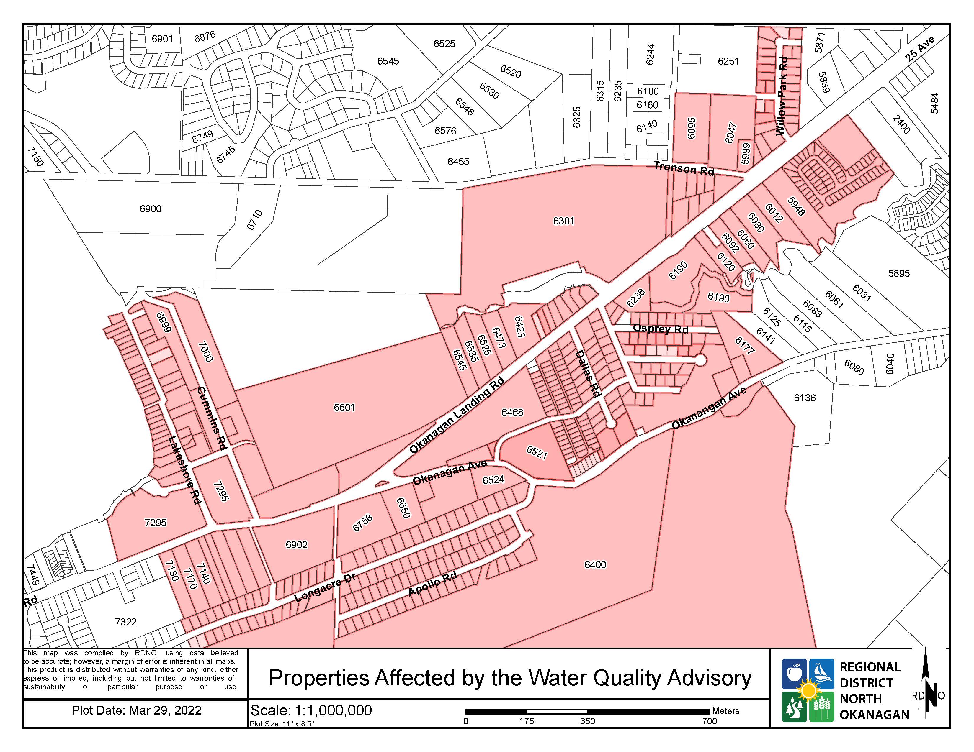 Updated Precautionary Water Quality Advisory – Greater Vernon Water ...