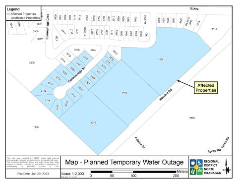 Greater Vernon Water - Water Interruption Notice - Commonage Pl and ...